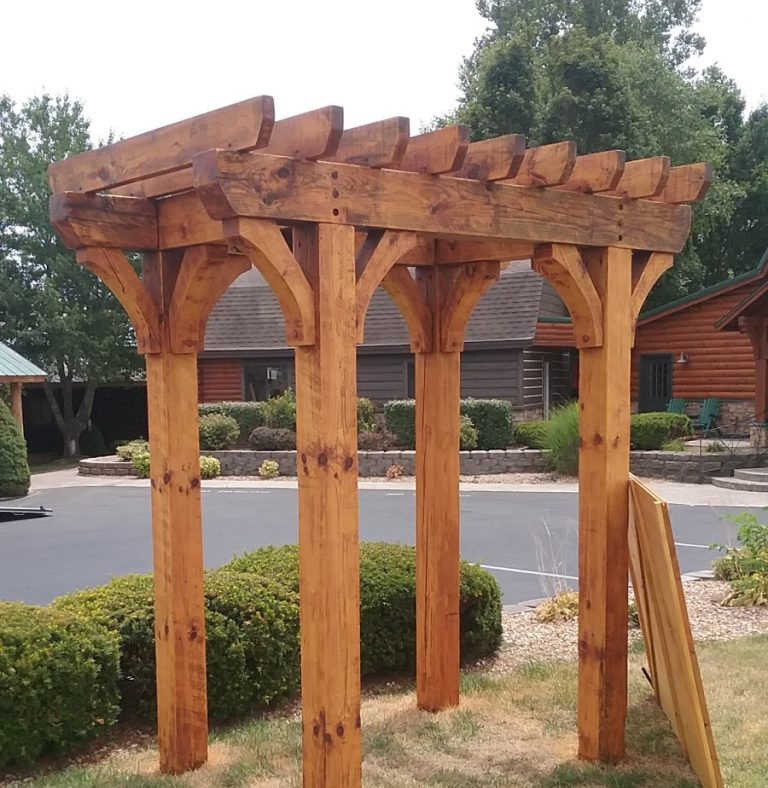 Heart Wood Pergola - Heartwood Log & Lumber, LLC