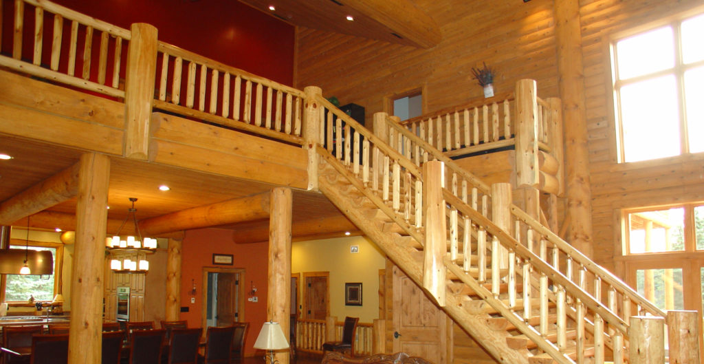 Log Railings Feature Picture - Heartwood Log & Lumber, LLC